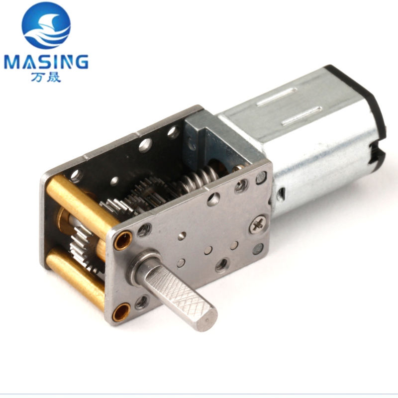Customized DC Worm Gear Motor 12mm N20 N30 Gearbox DC Motor Threaded ...