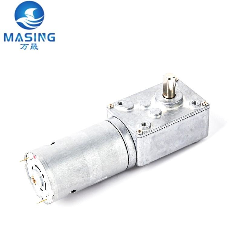 High Torque 12V/24V DC Worm Gear Motor | RS-390/395 Model